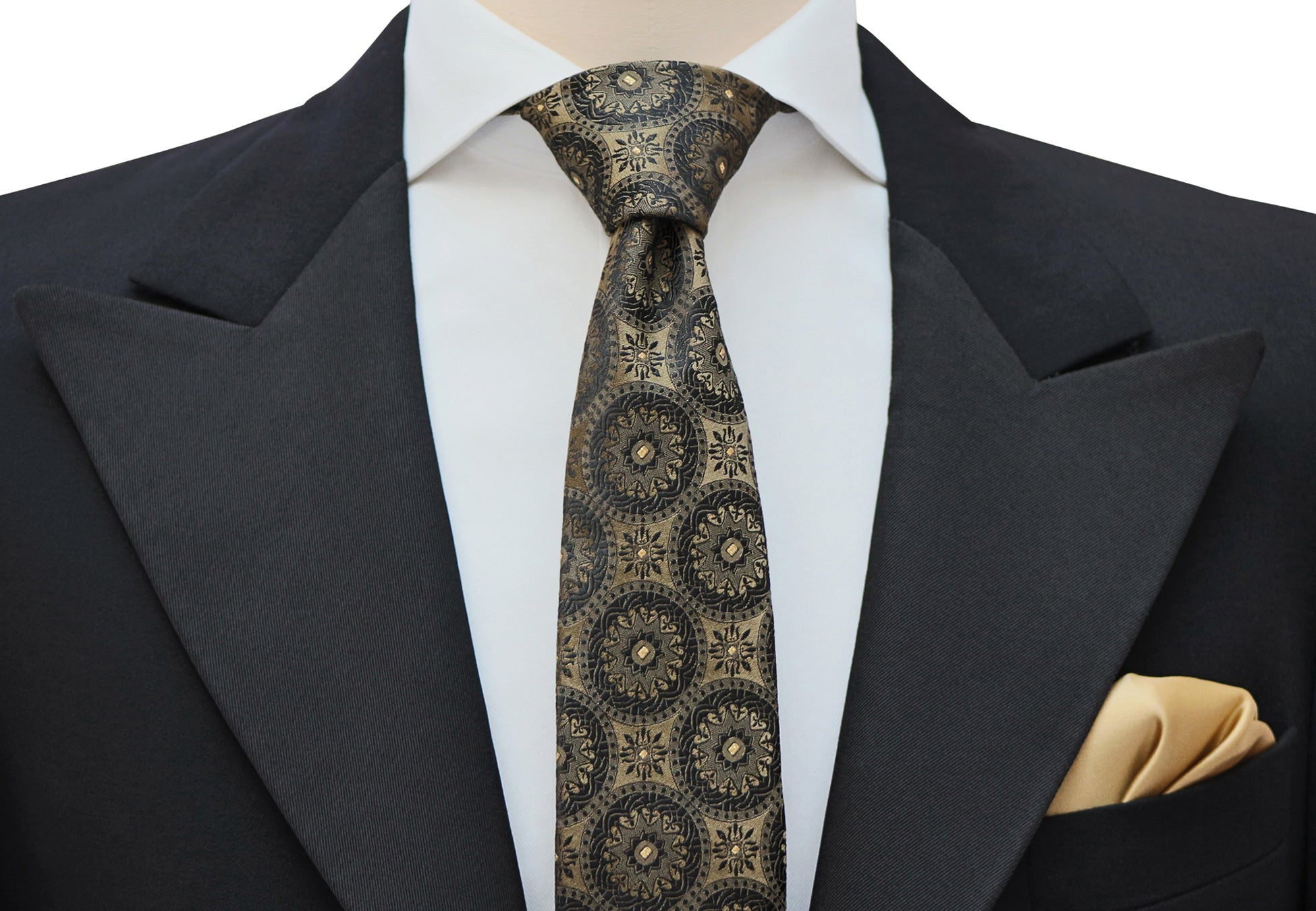 Mimi Fong Coin Tie in Black & Gold – mimifong.com