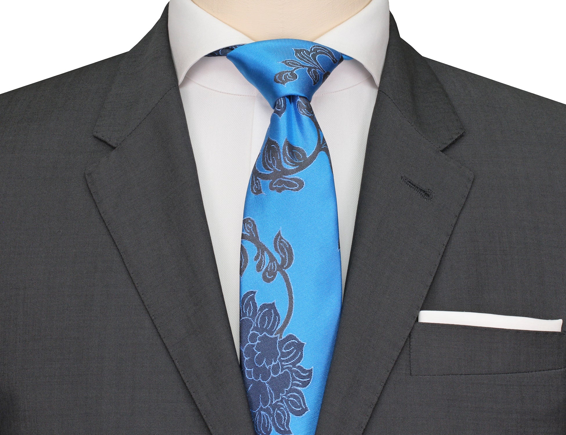 Mimi Fong Lotus Tie in Blue – mimifong.com