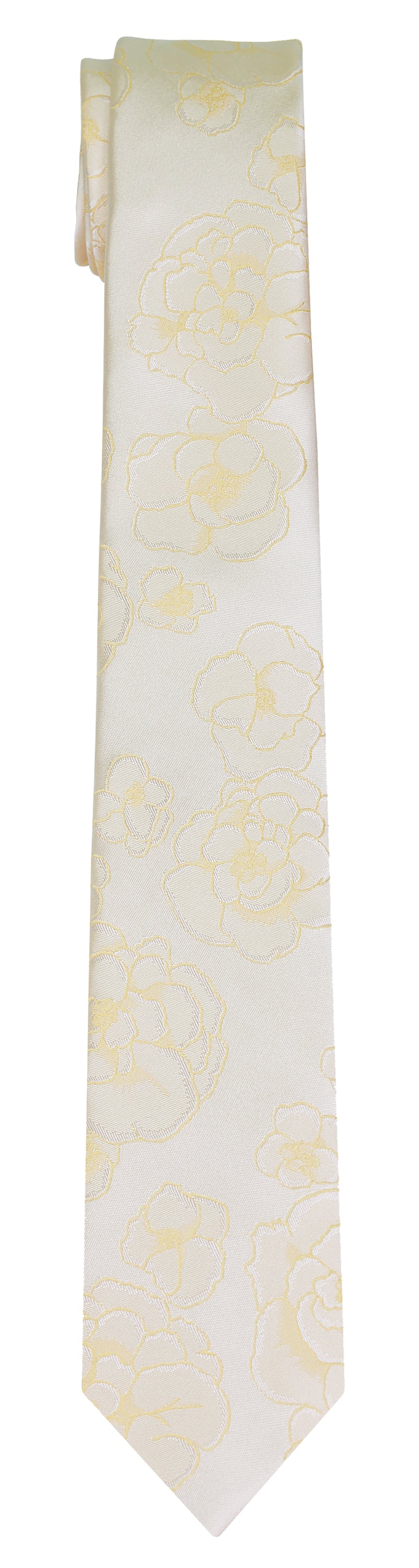 Mimi Fong Maitake Tie in White & Gold – mimifong.com